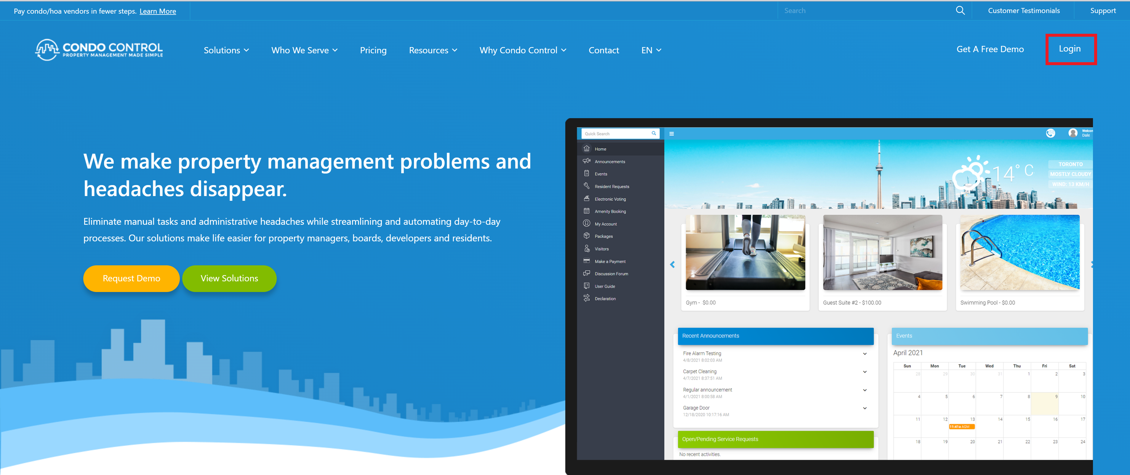 How to Log Into Condo Control – Condo Control - English
