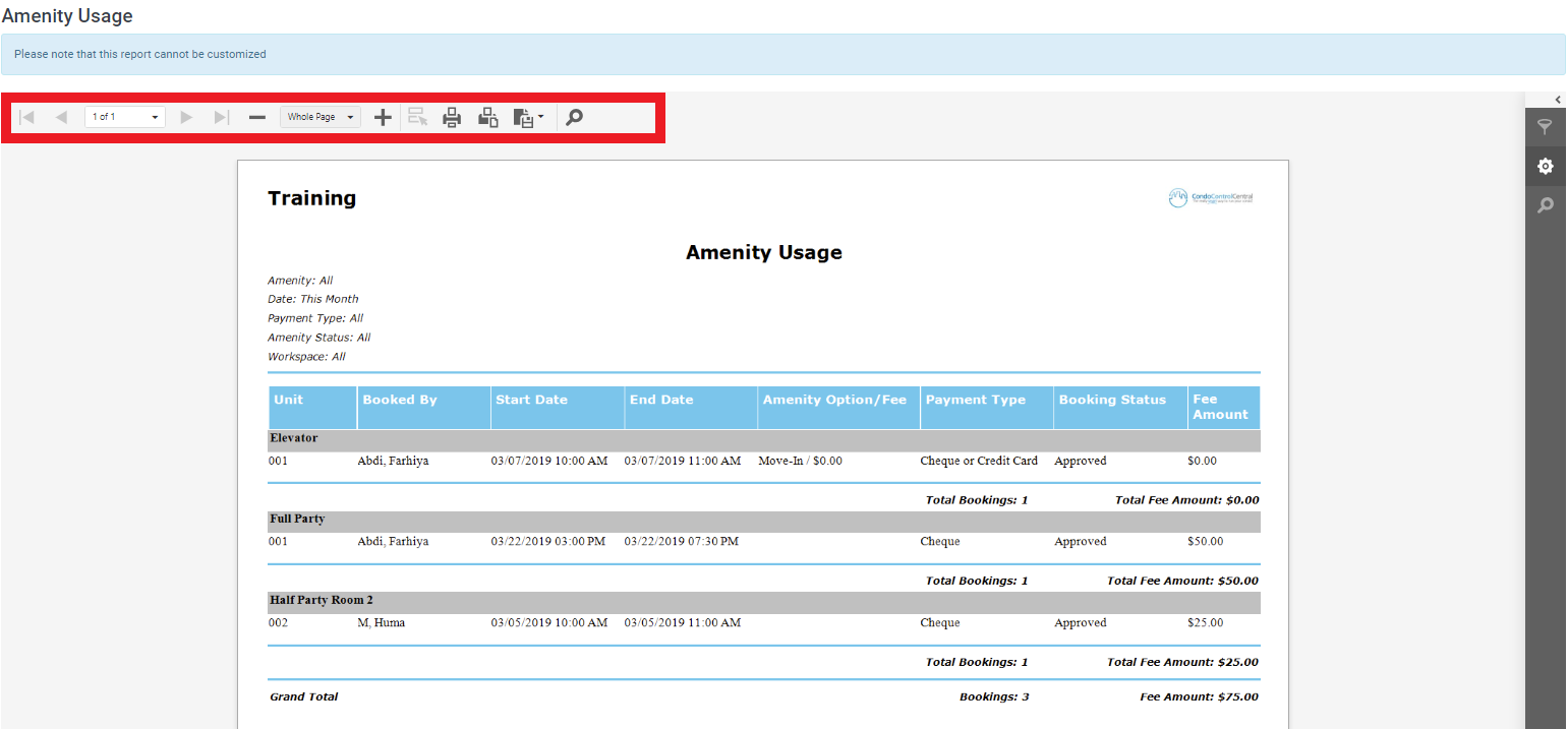 How to Run a Report – Condo Control - English