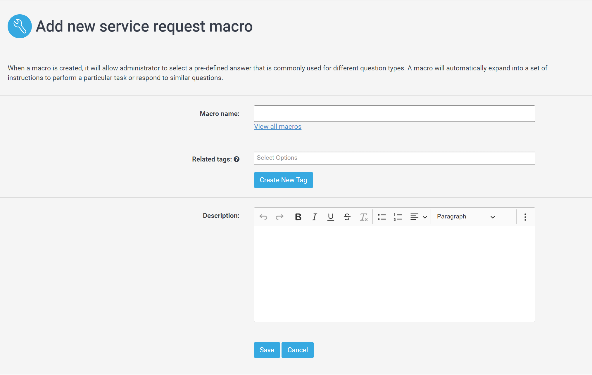 Service Requests: How to Add/Edit Macros – Condo Control - English