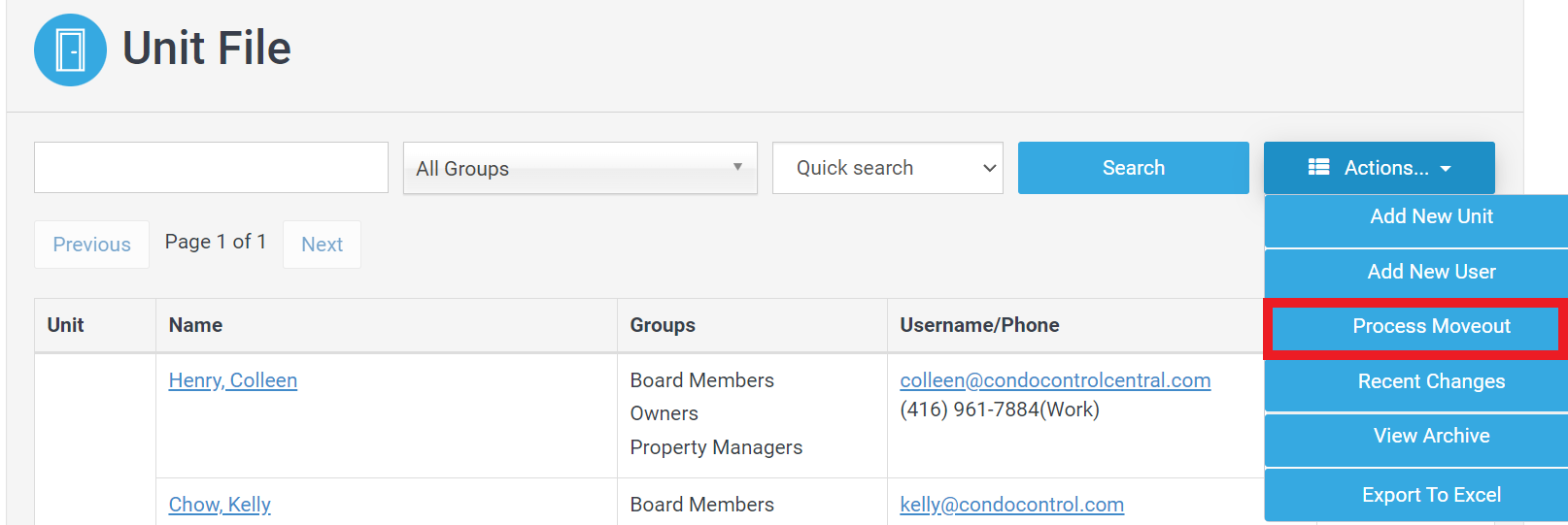 How to Process a Unit Ownership Change – Condo Control - English