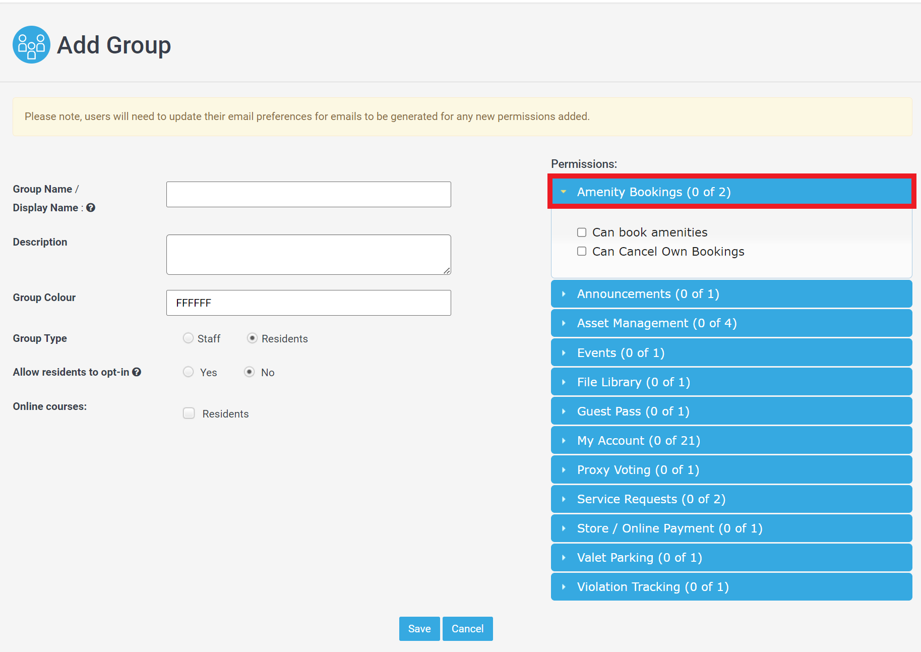 How to Create a New Group – Condo Control - English