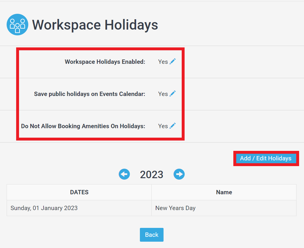 Workspace Settings - General Workspace Setup – Condo Control - English
