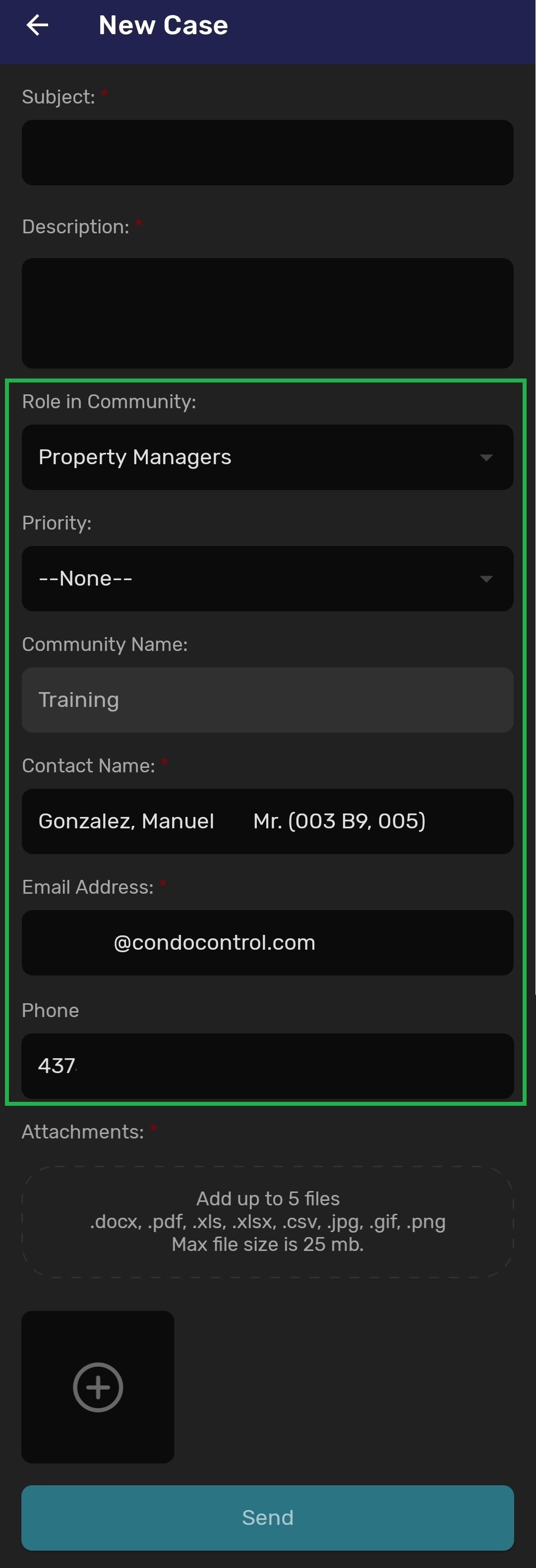 Mobile App - How to Create a Help Ticket – Condo Control - English