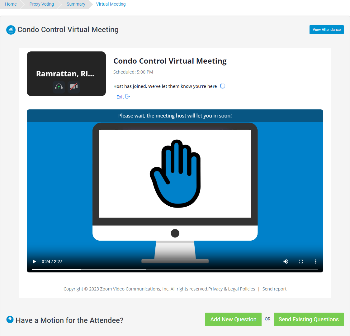 Virtual & Hybrid Meeting Overview – Condo Control - English