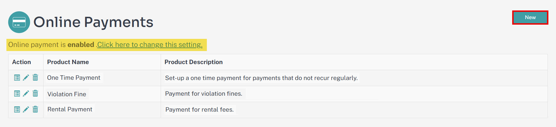 How to Create and Update Online Payments Types – Condo Control - English
