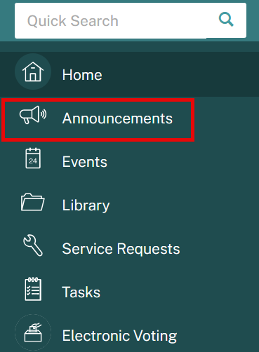 How to Use Announcement Templates – Condo Control - English
