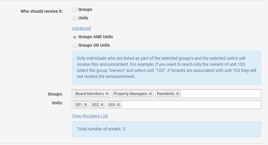 How to post an announcement – Condo Control - English