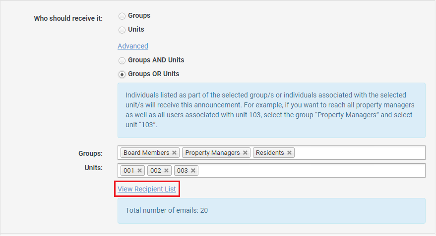 How to post an announcement – Condo Control - English
