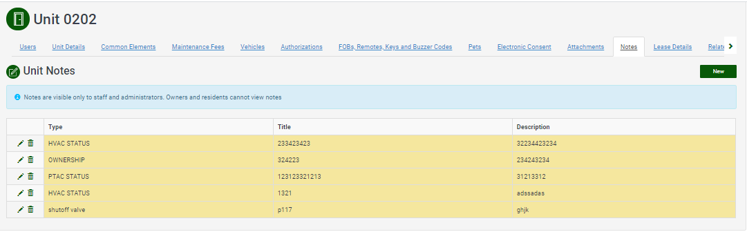 How to edit Unit Details – Condo Control - English
