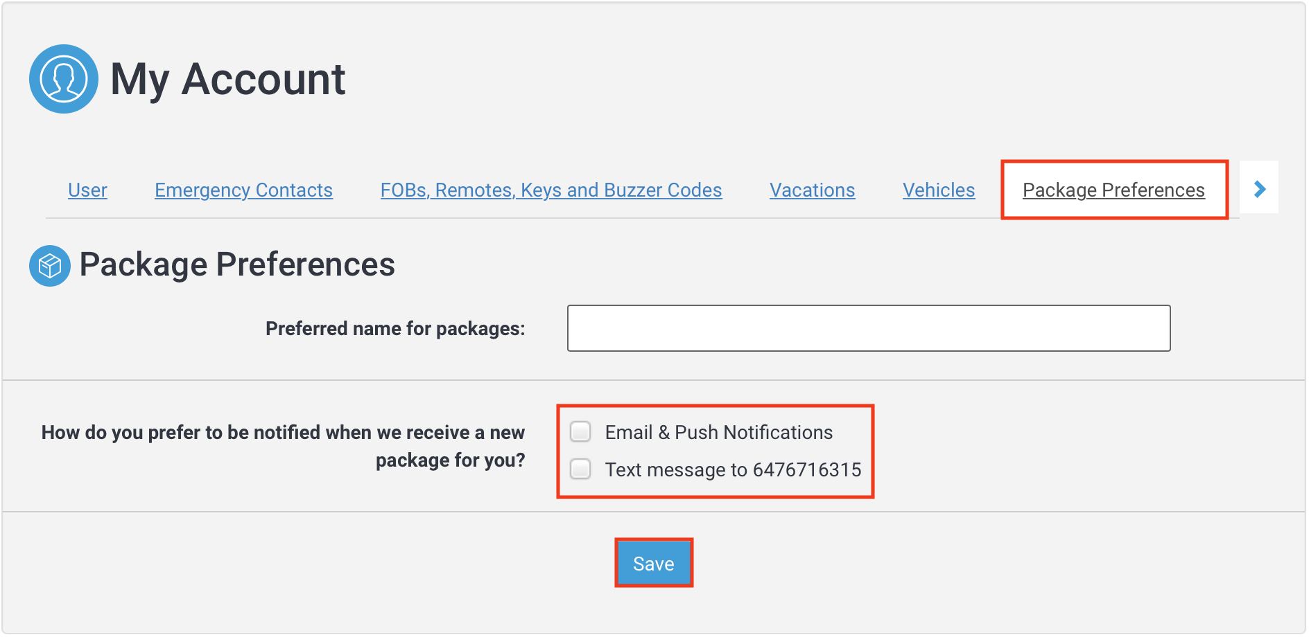 How To Change Your Package Notification Preference – Condo Control ...