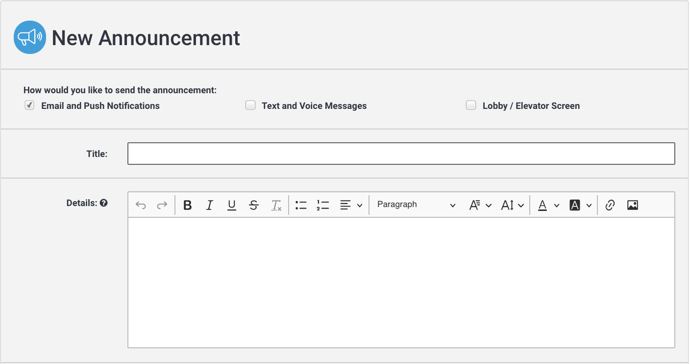 How to Post an Announcement – Condo Control - English